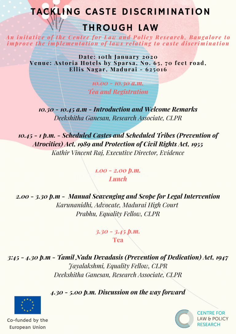 CSO Network: Legal Training Workshop on Laws Addressing Caste ...